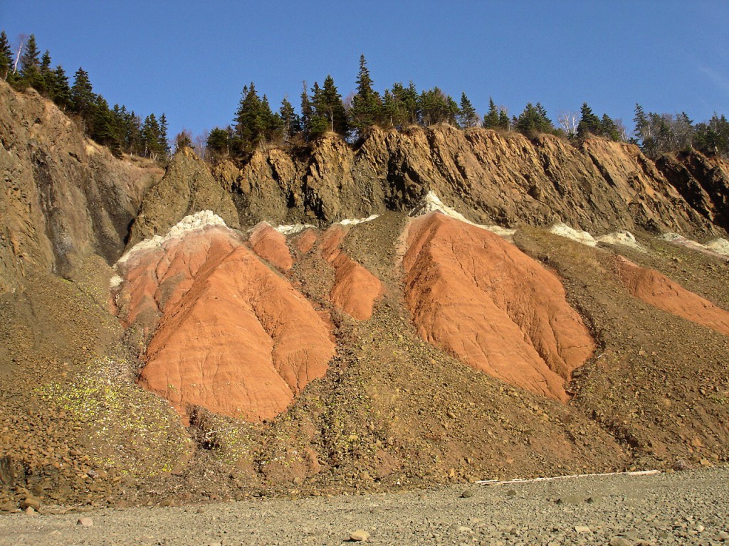 Unique cliff formation - Bay of Fundy